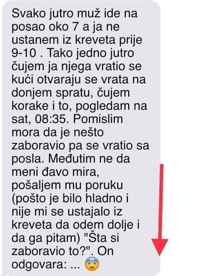 Moram priznati da moj suprug na posao odlazi oko 7 sati ujutro, dok ja ...
